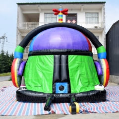 3D helmet headset inflatable disco dome bouncer DJ bounce house for ...