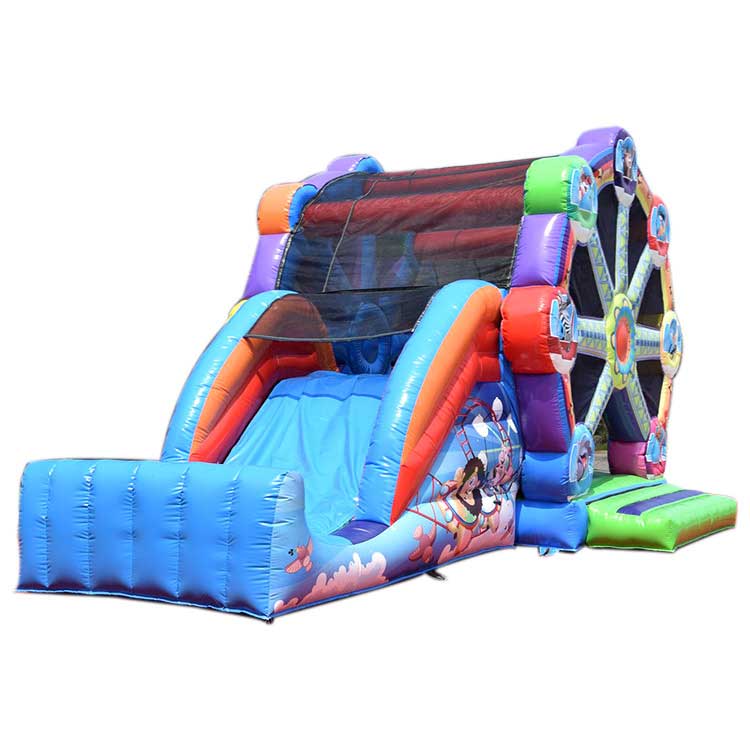 Original design ferris wheel inflatable bouncer kids bounce house slide ...