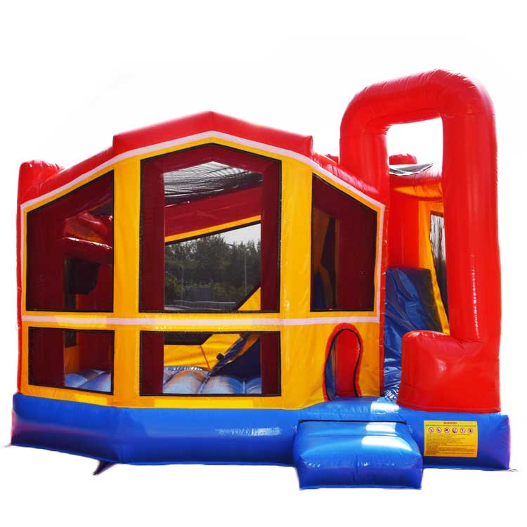 Backyard module 5 In 1 inflatable jumper bounce house moonwalk with ...