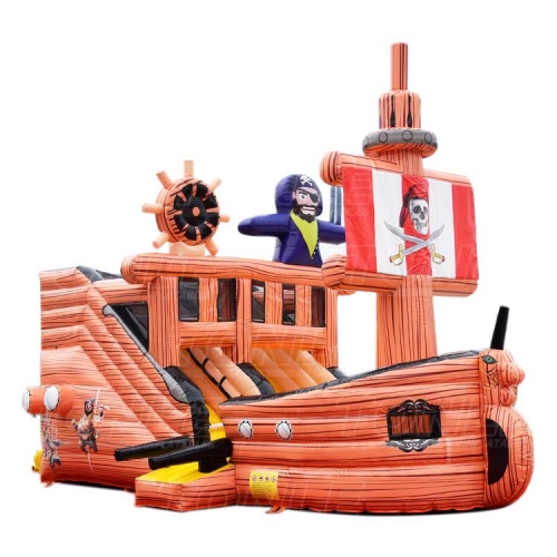inflatable pirate ship slide