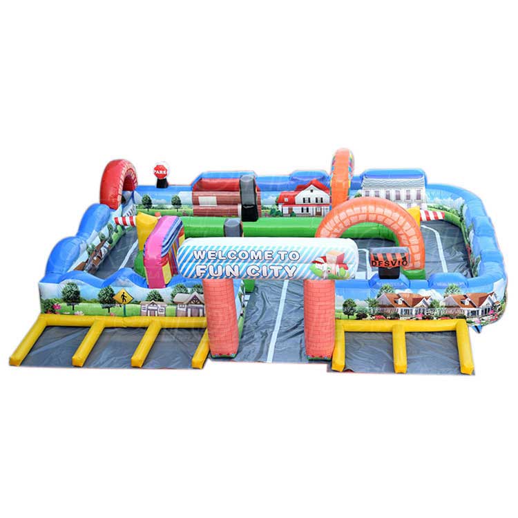 fun city inflatable race track