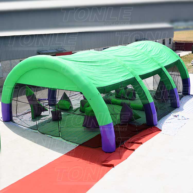 green inflatable paintball bunker tent factory & manufacturer - Tonle ...