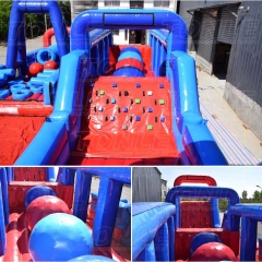 ninja warrior inflatable obstacle course for sale