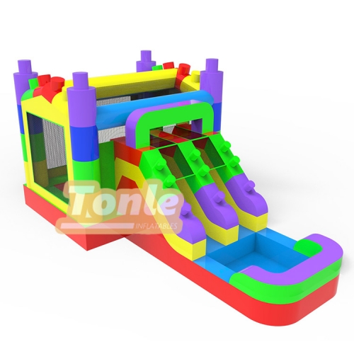 new design inflatable building block bounce house jumping castle with ...