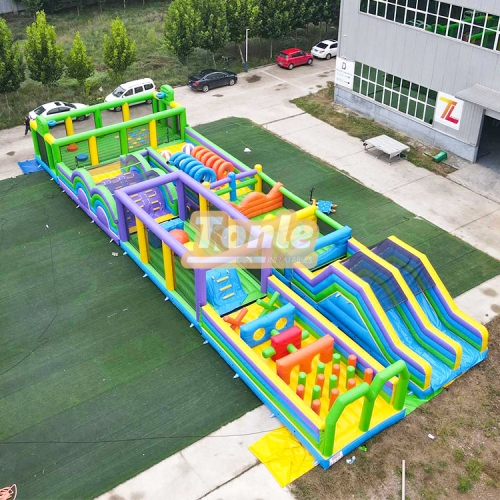 Customized Commercial Large Sprint inflatable Obstacle Course