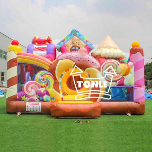Factory Customized Candy Inflatable Jumping Castle Slide